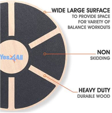Balance Board - Wooden Wobble for Physical Therapy